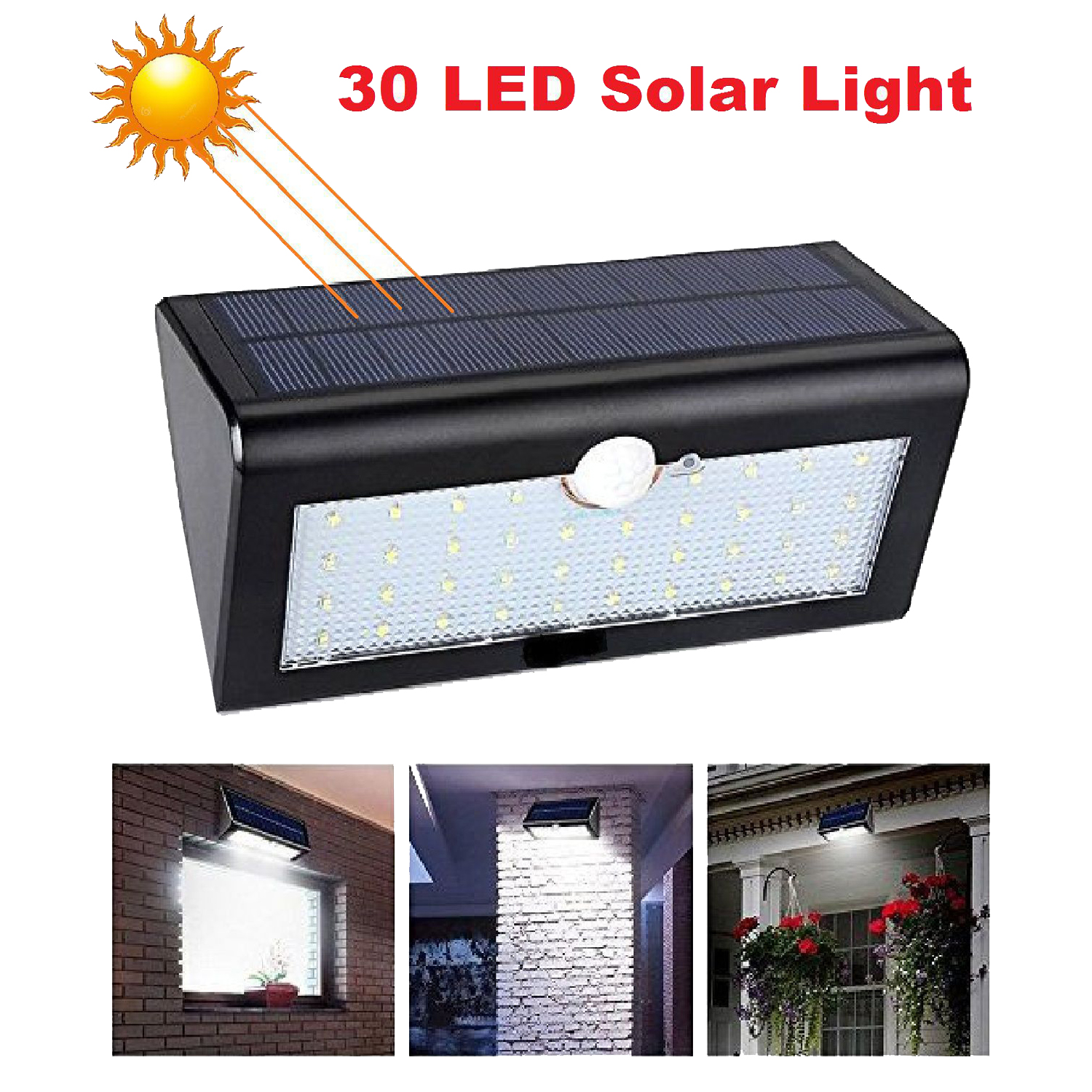 Buy Solar Light 42 LED Panel Home Use Solar Wall Light Online @ ₹515 ...