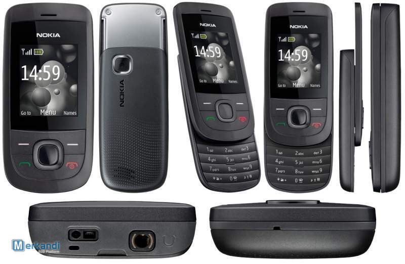 Buy Refurbished Nokia 2220 Single Sim feature Mobile Phone Black Online ...