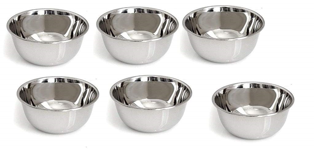 Buy Stainless Steel Small Chatni Katori/ Bowl (Pack of 6) Online @ ₹214 ...