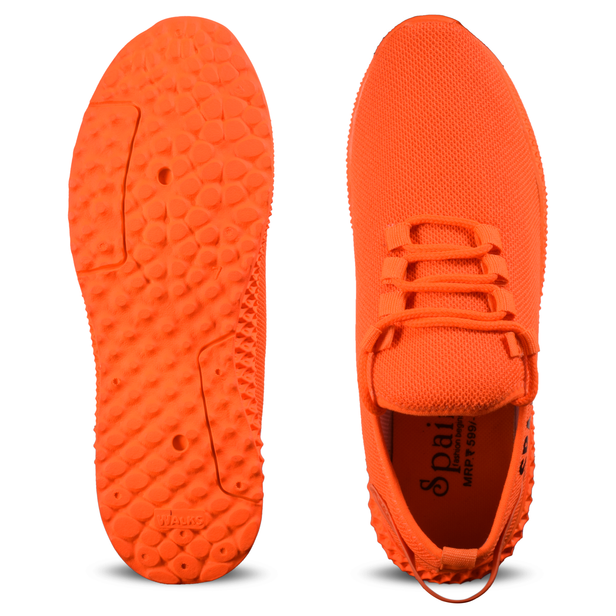 Buy Spain Style Men Orange Printed Sports Shoes Online @ ₹619 from ...