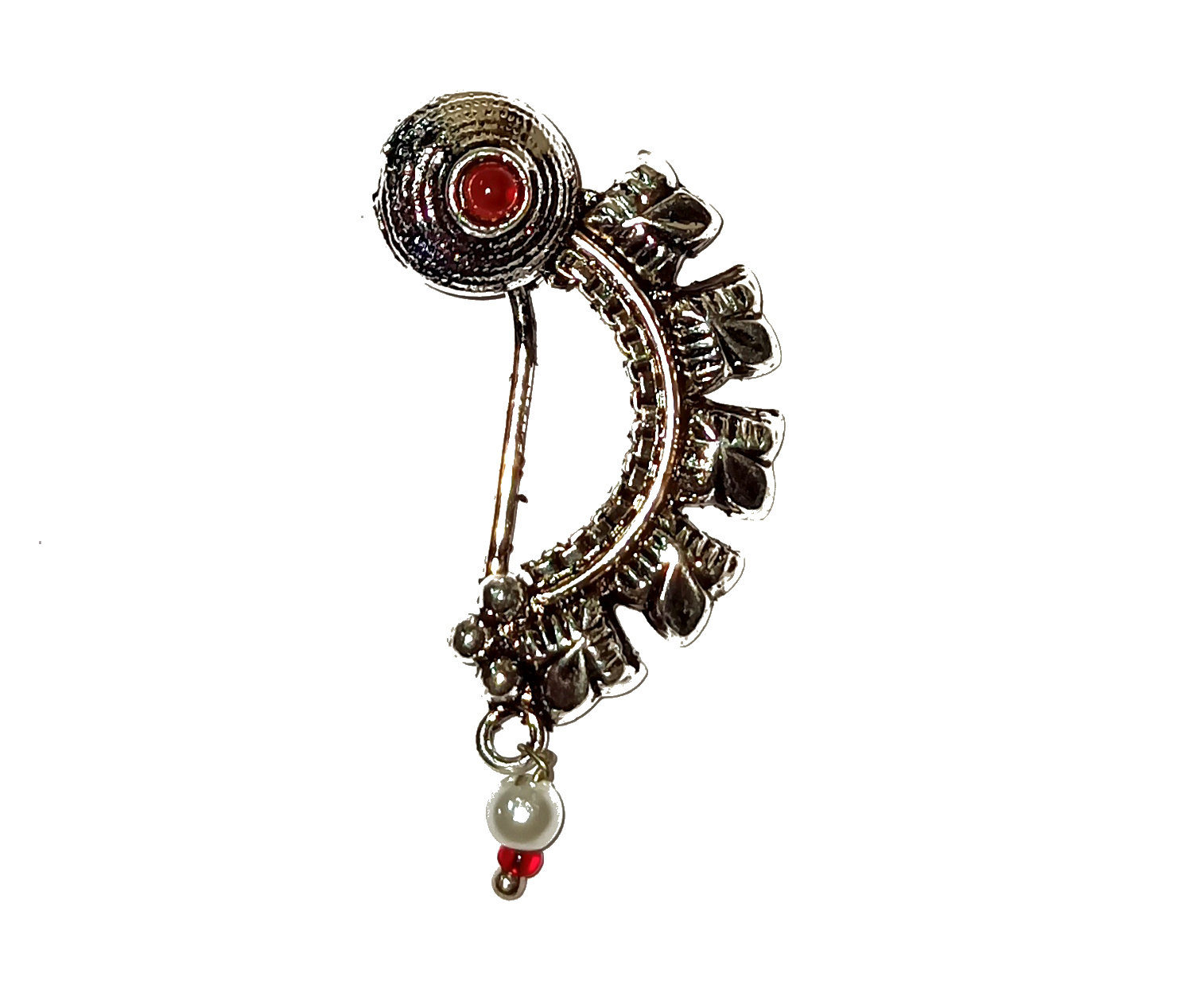 Buy New Latest design oxidized Maharashtrian Alloy silver Nath By ...
