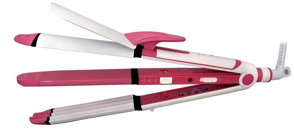 Buy DRAKE RL-HS8076, 3 in 1 Long Rod Hair Styler - Hair Crimper, Hair ...