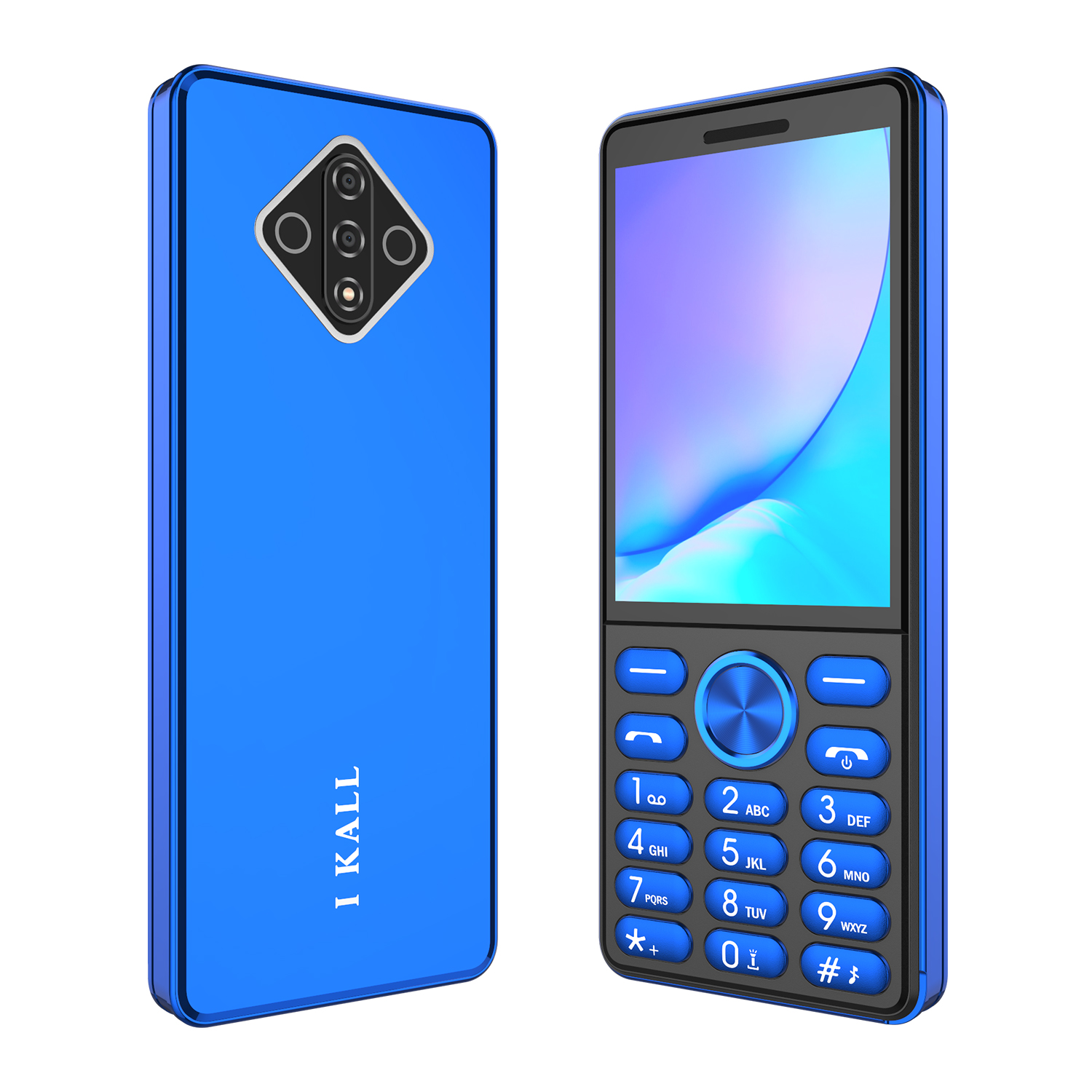 Buy I KALL K666 2.4 Inches(6.1cm) Triple Sim Feature Phone with Fast ...