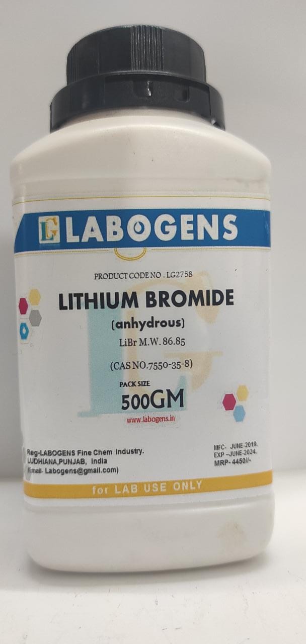 Buy LITHIUM BROMIDE ANHYDROUS 98 Extra Pure - 500 GM Online - Get 20% Off