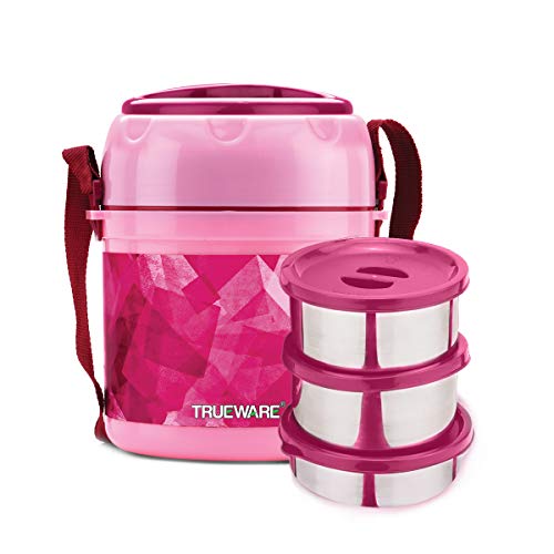 Buy Trueware Office Plus 2 Lunch Box 3 Stainless Steel Containers ...