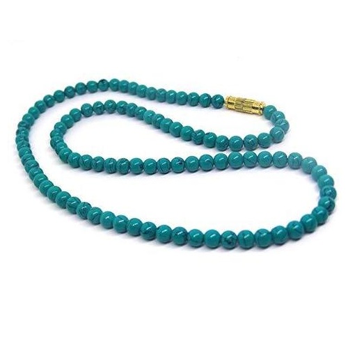 Buy 100% Real Firoza stone Maala by Ratan Bazaar Online @ ₹1448 from ...