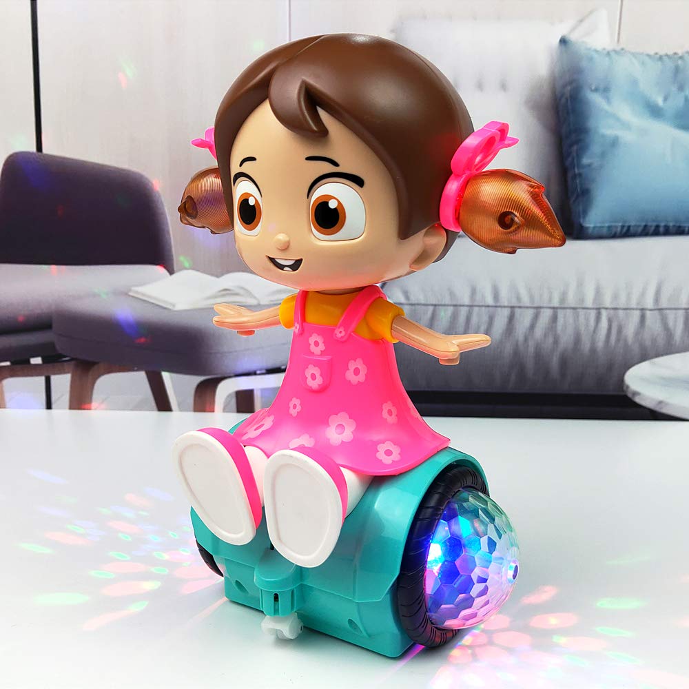 Buy Home Shopee Creations 360 Degree Rotating Musical Dancing Girl Toy ...