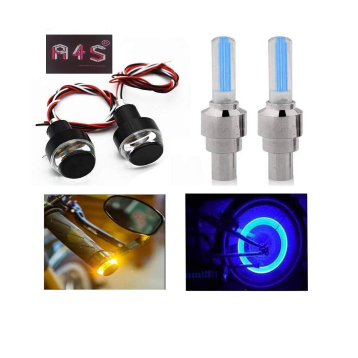 Buy A4S Motorcycle DRL/Turn Signal LED Light Blinker Indicator Handle ...