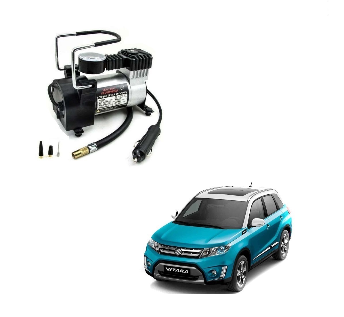 Buy Auto Addict Car Portable High Pressure Air Pump Compressor Car and ...