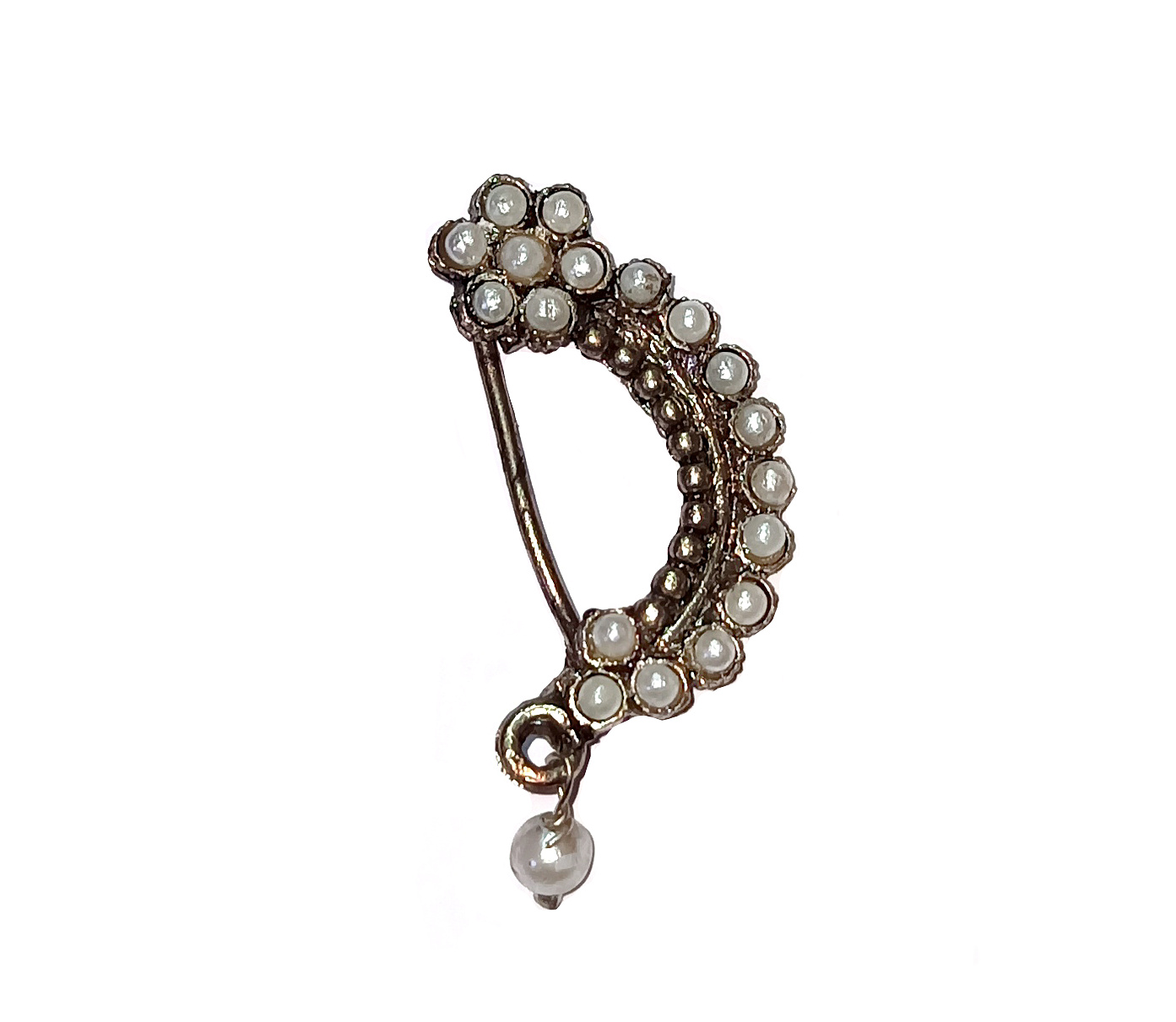 Buy New Latest design oxidized Maharashtrian Alloy silver Nath By ...