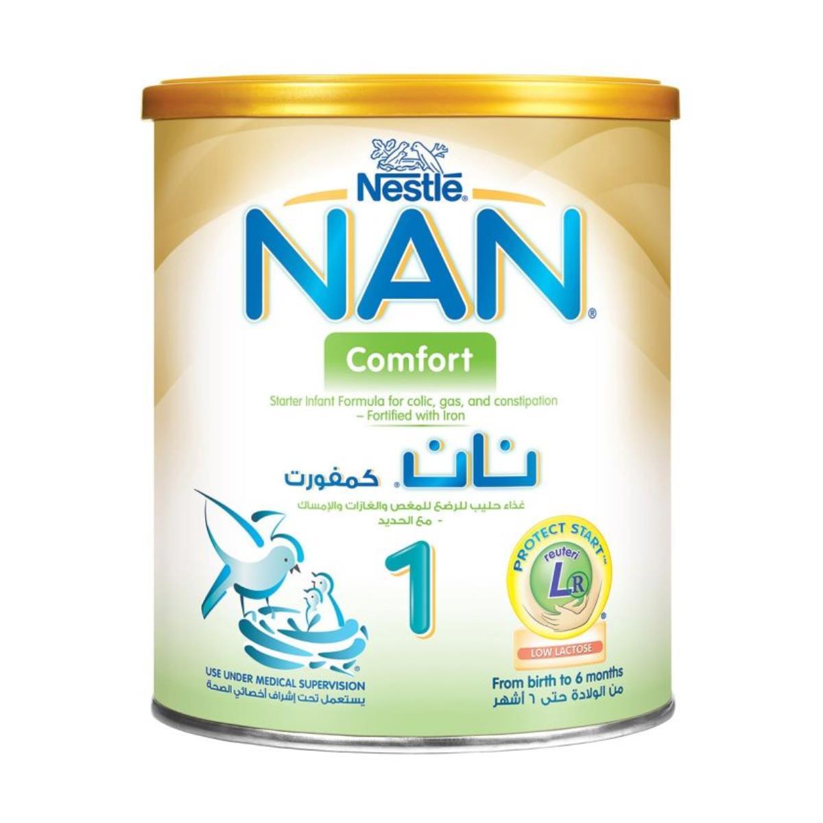 Buy Nestle NAN Comfort Stage 1 - 400g (0-6months) Online @ ₹2875 from ...