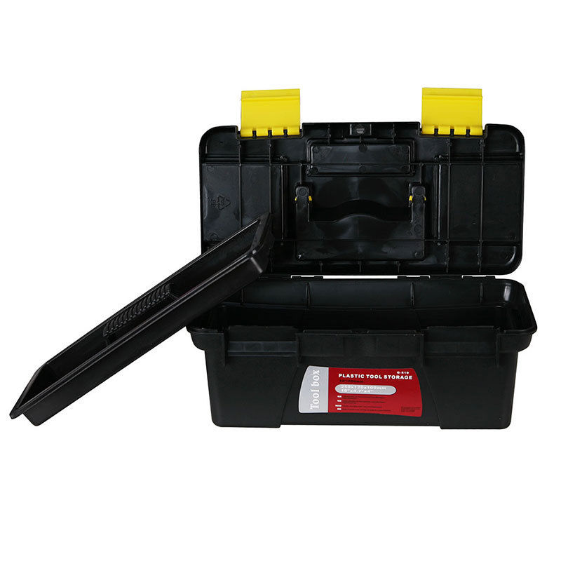 12.5"/320mm MINI SMALL PLASTIC TOOL BOX WITH REMOVABLE TRAY CARRYING ...