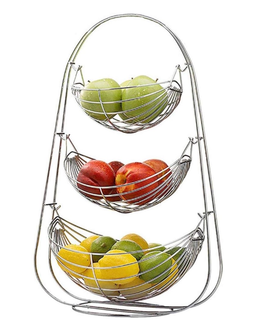 Buy Stainless Steel Fruit Basket Three Layer Swing Online @ ₹749 from ...