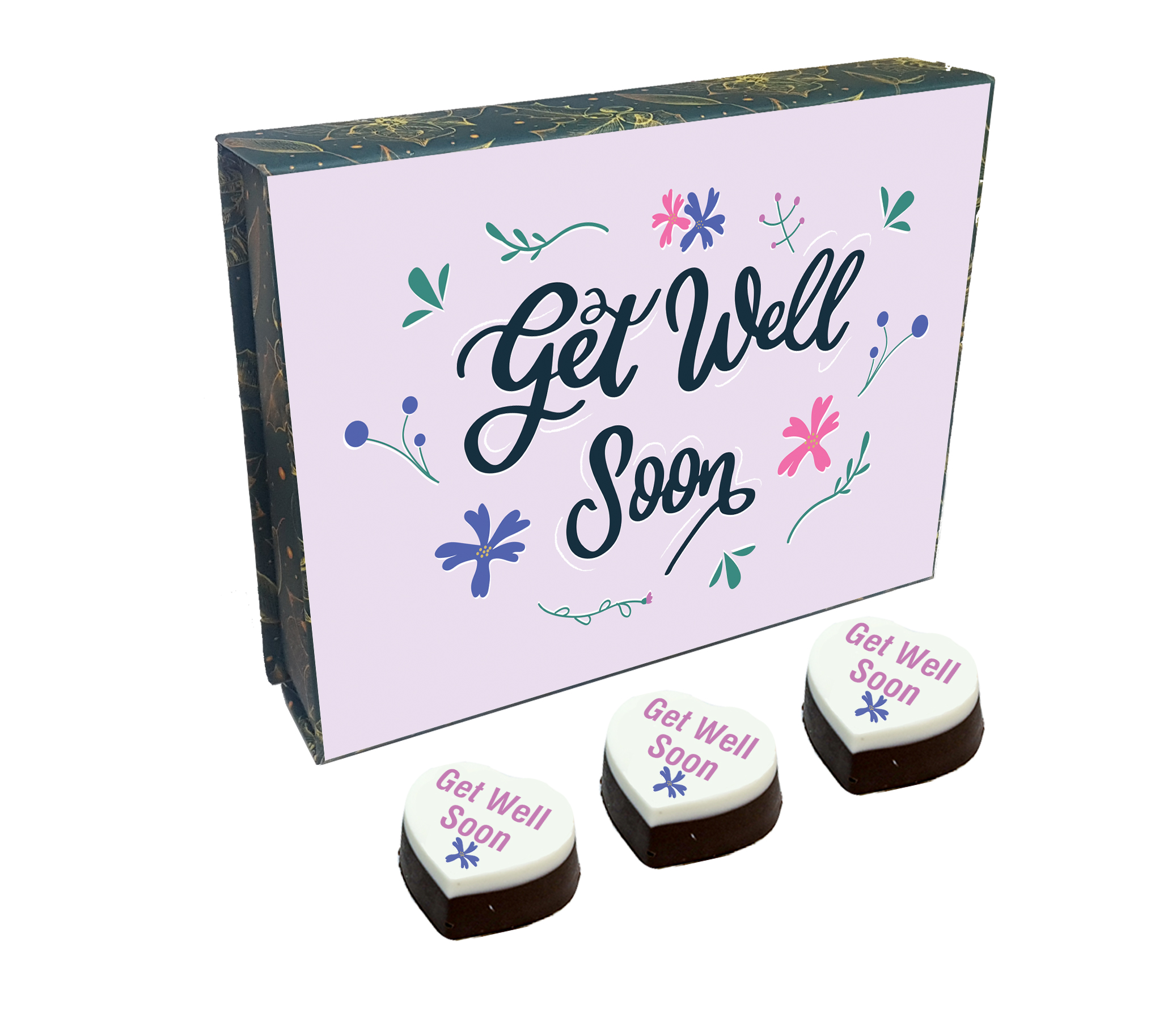 Buy Get Well Soon Chocolate Box With Printed Chocolate Almond(GWS 3 ...