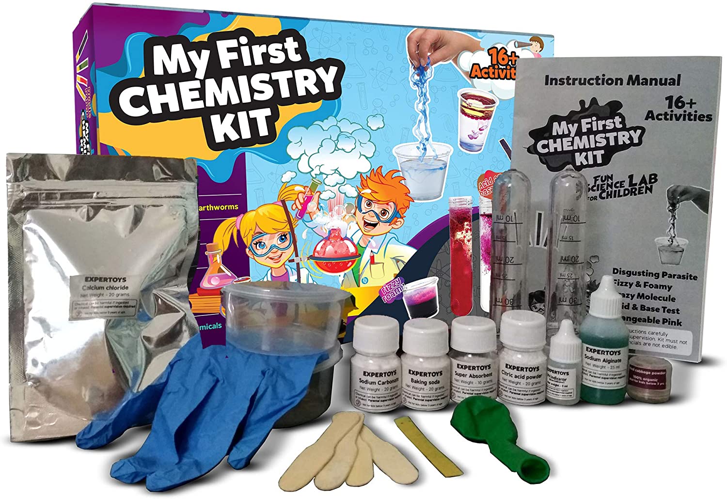 Buy bucket bolt 16+ activity chemistry kit for kids. setup your own ...