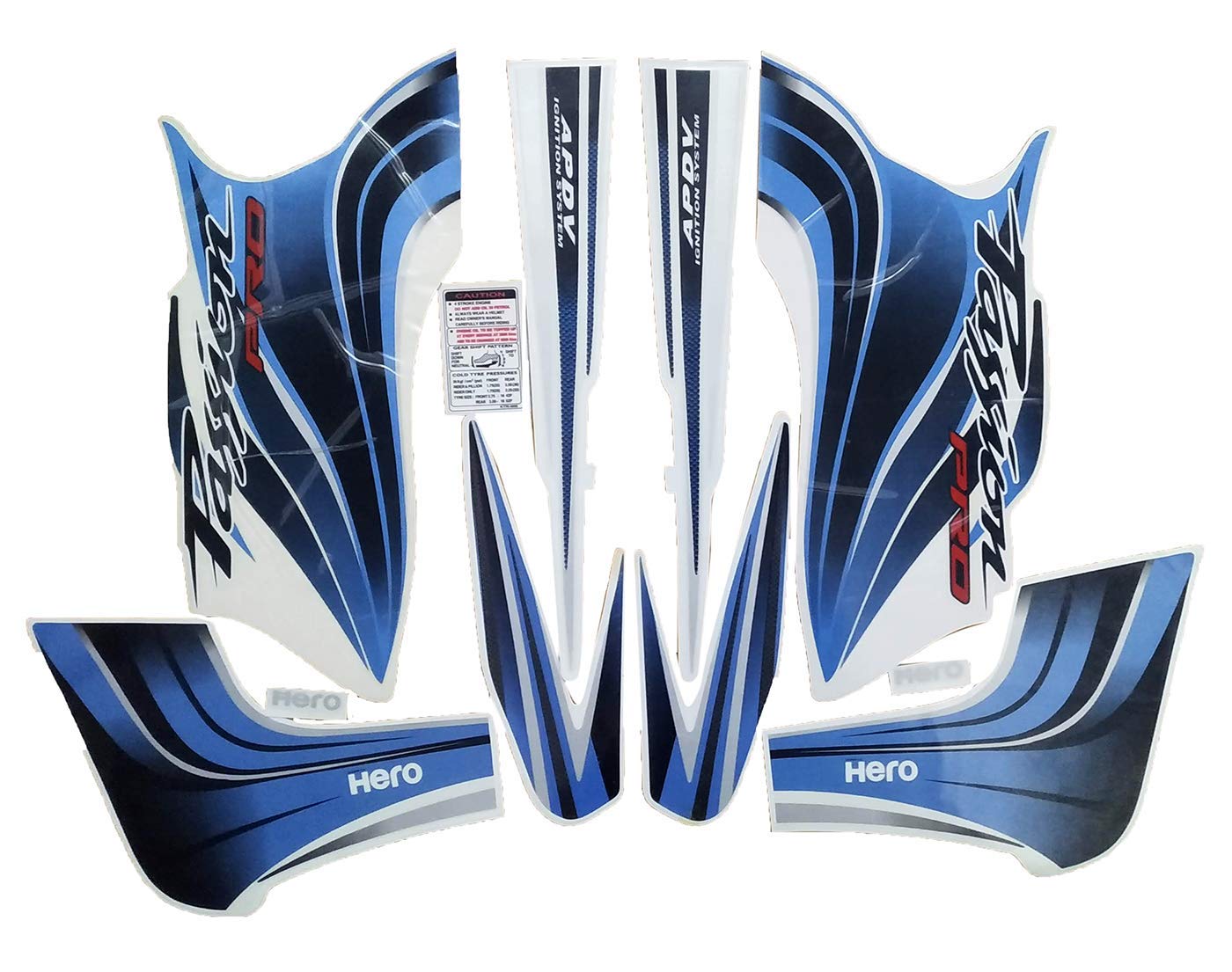 Buy Motorcycle Bike Fancy Stickers Decals kit Stickers for Hero Passion ...
