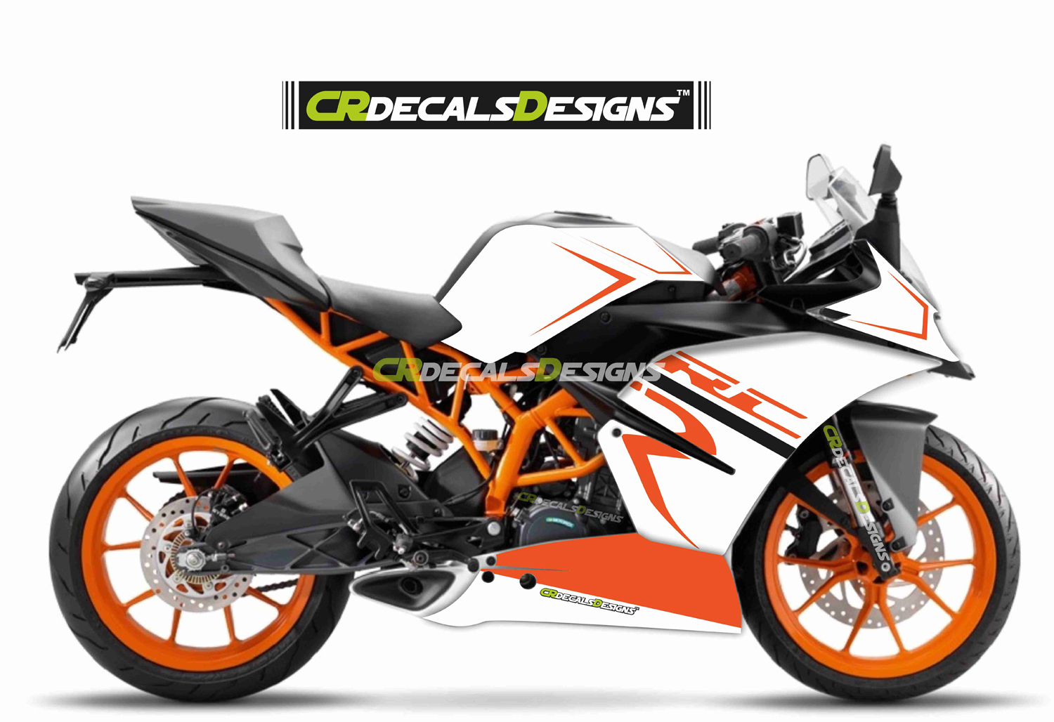 Buy KTM RC 125/200/390 Custom Decals/ Wrap/ Stickers R STYLE Kit Online ...
