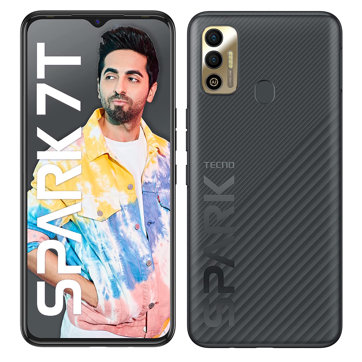 Buy Tecno Spark 7T (Magnet Black, 4GB RAM) ( 64GB ) Online @ ₹10490 ...