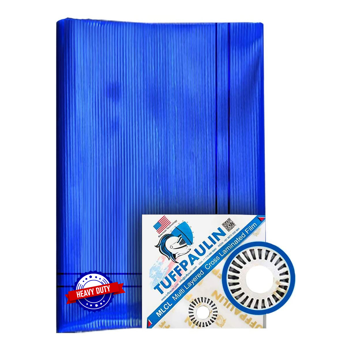Buy TUFFPAULIN 36FT X 24FT 150 GSM Blue Heavy Duty Tarpaulin Tirpal ...