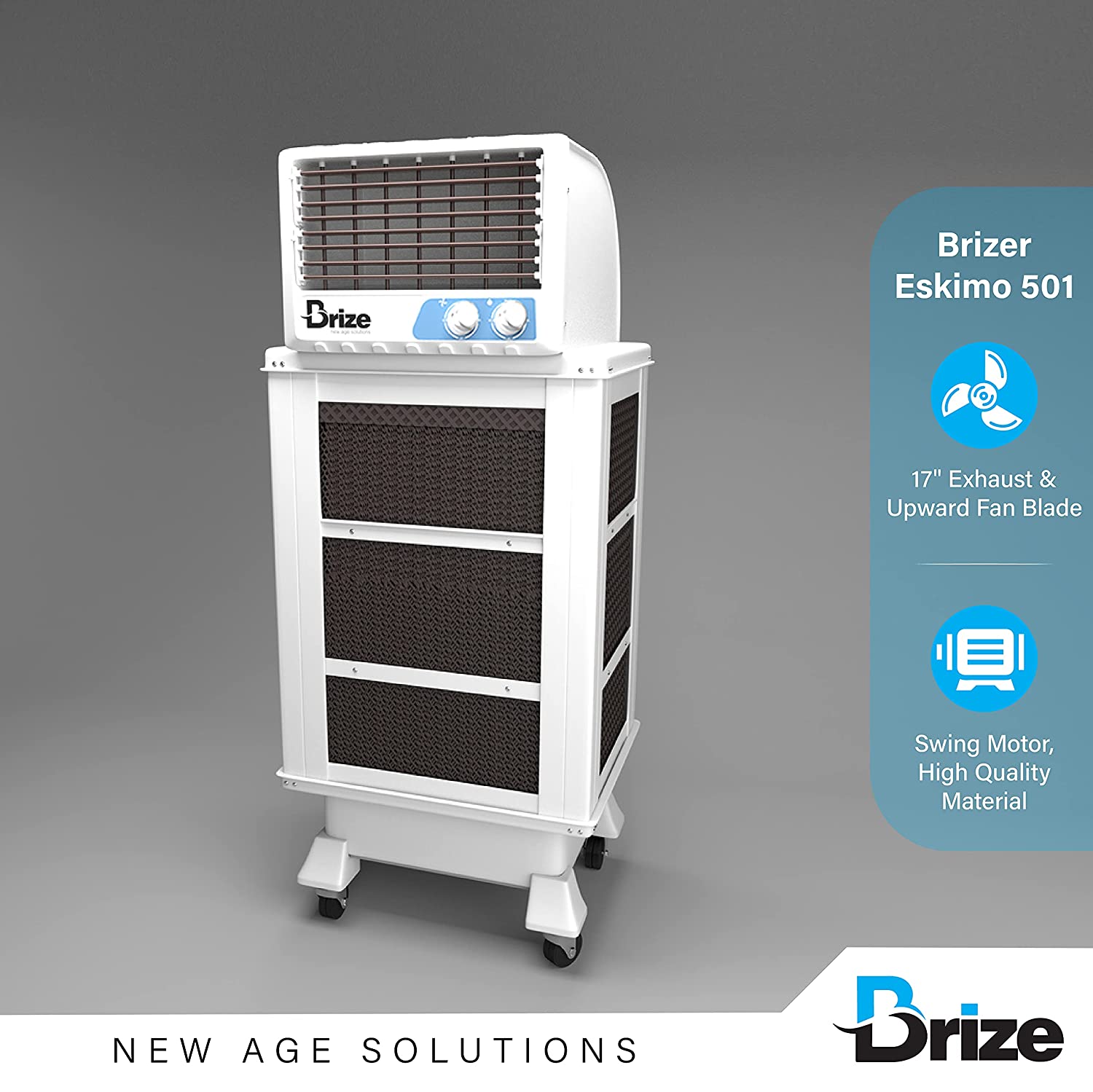 Buy Brizer Eskimo 501H Unique Duct Design Cooler - 70Littre With 4 Side ...