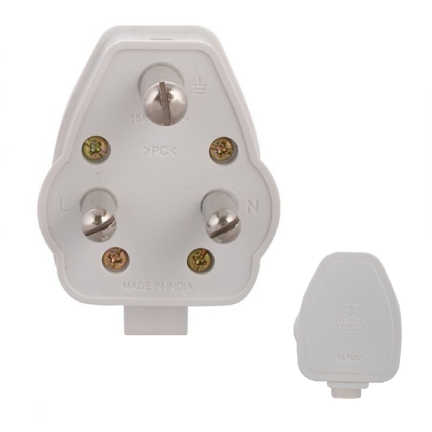 Buy 3 PIN TOP ANCHOR 16AMP PACK OF 5 Online @ ₹950 from ShopClues