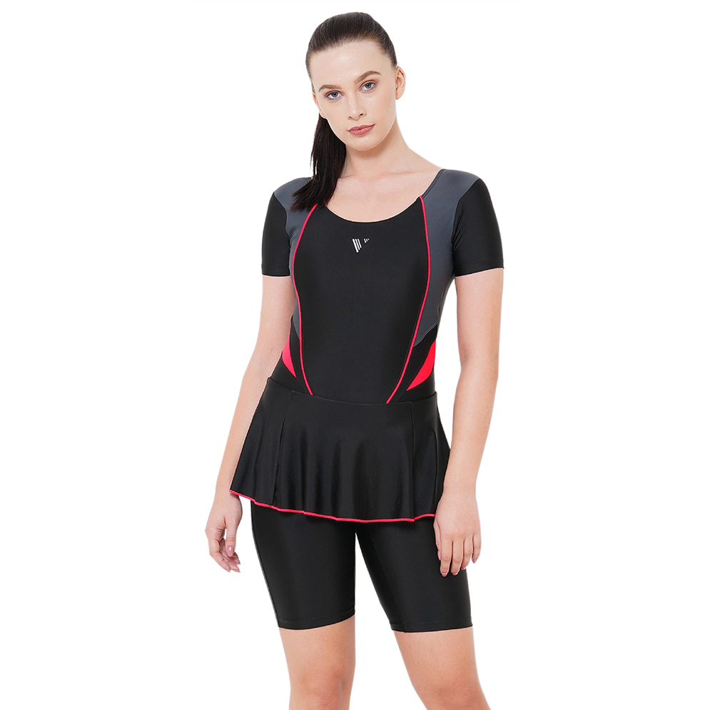 Buy Veloz Nylon Spandex I Womens Swimming Costume I with Half Sleeves ...
