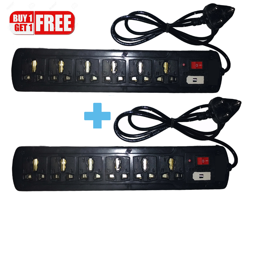 Buy Multipoint Extension 6 + 1 Extension Board (2+3) Pin with Fuse ...
