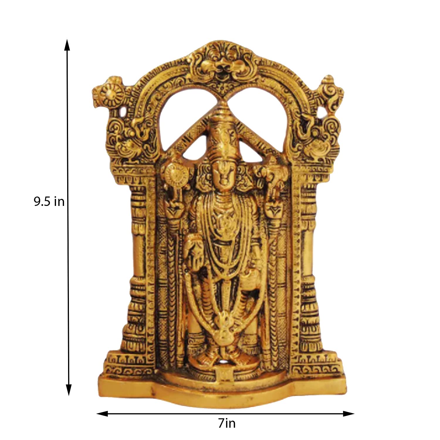 Buy Handmade Metal Tirupati Balaji Idol/ Lord Venkateswara Metal Statue ...