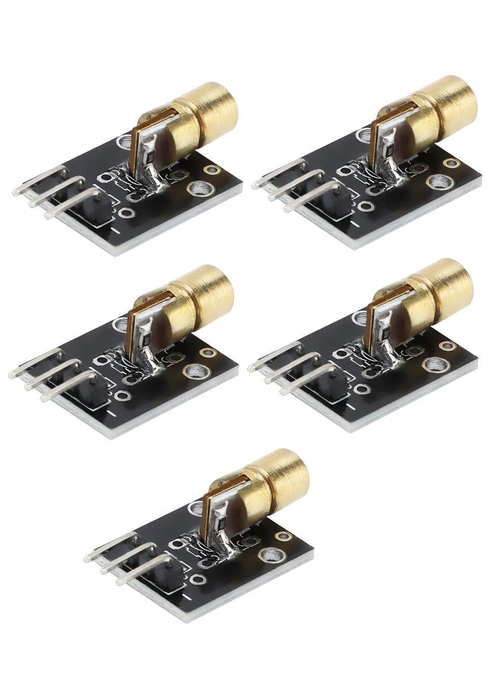 Buy TECHDELIVERS 3 Pin Laser Transmitter Module 650NM 5V Red ...