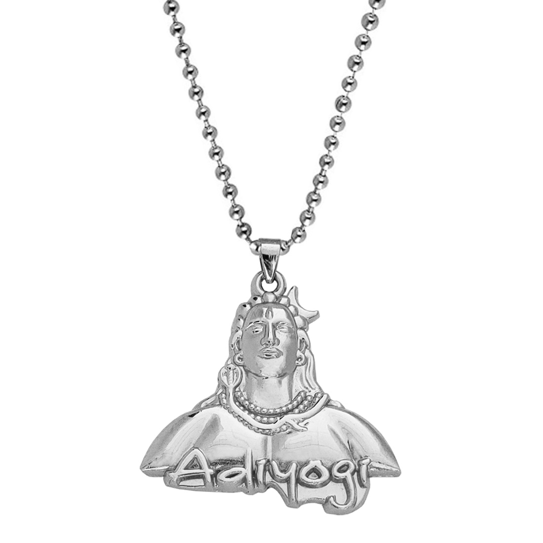 Buy Sullery Lord Shiv Shankar Mahadev Adiyog Silver Zinc Metal Hindu ...