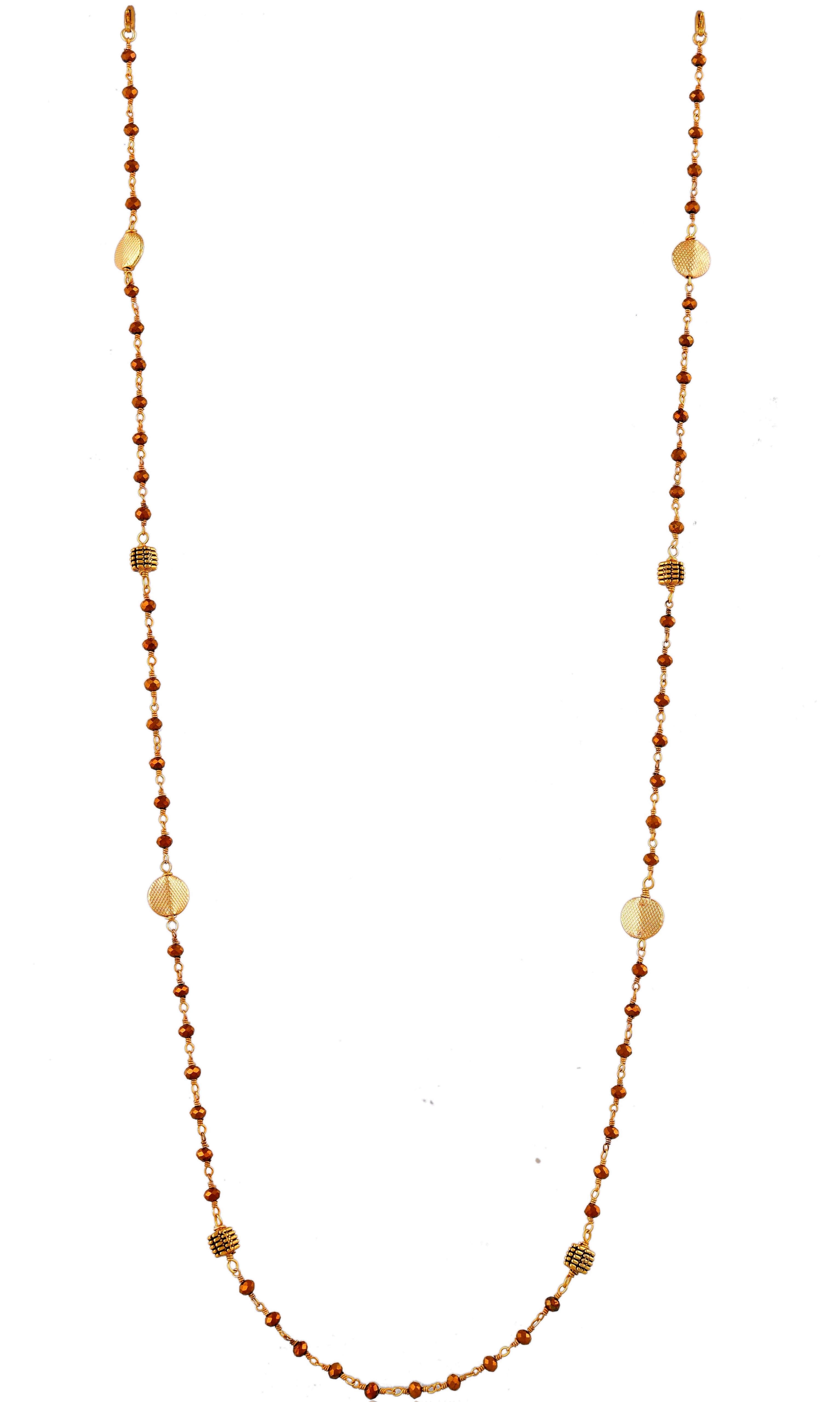 Buy The Color Craft 3-in-1 VISTA GOLD Metallic Necklace/ Mask Chain ...