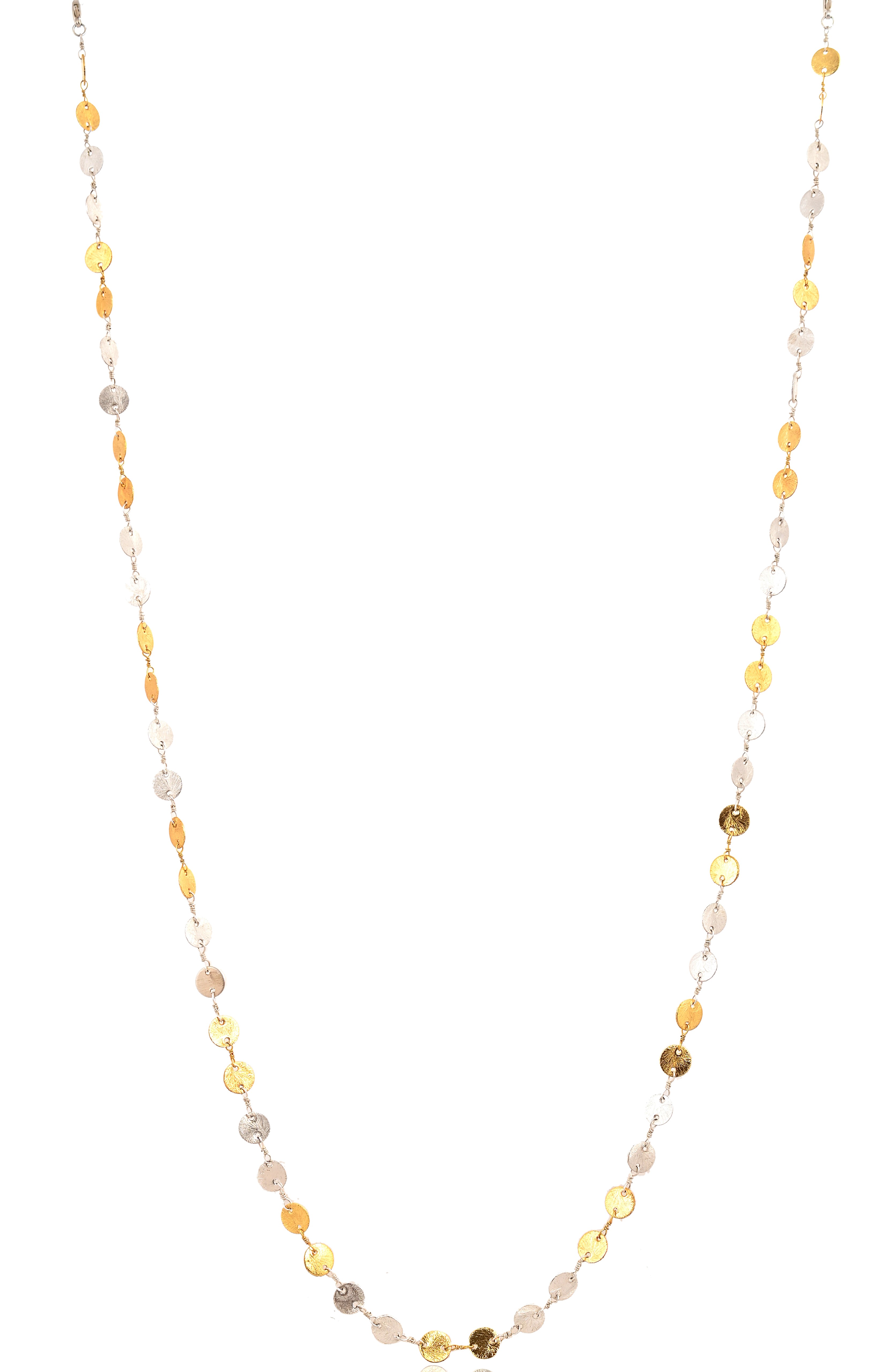 Buy The Color Craft 3-in-1 SHIMMER Two Tone DISC Chain Necklace/ Mask ...