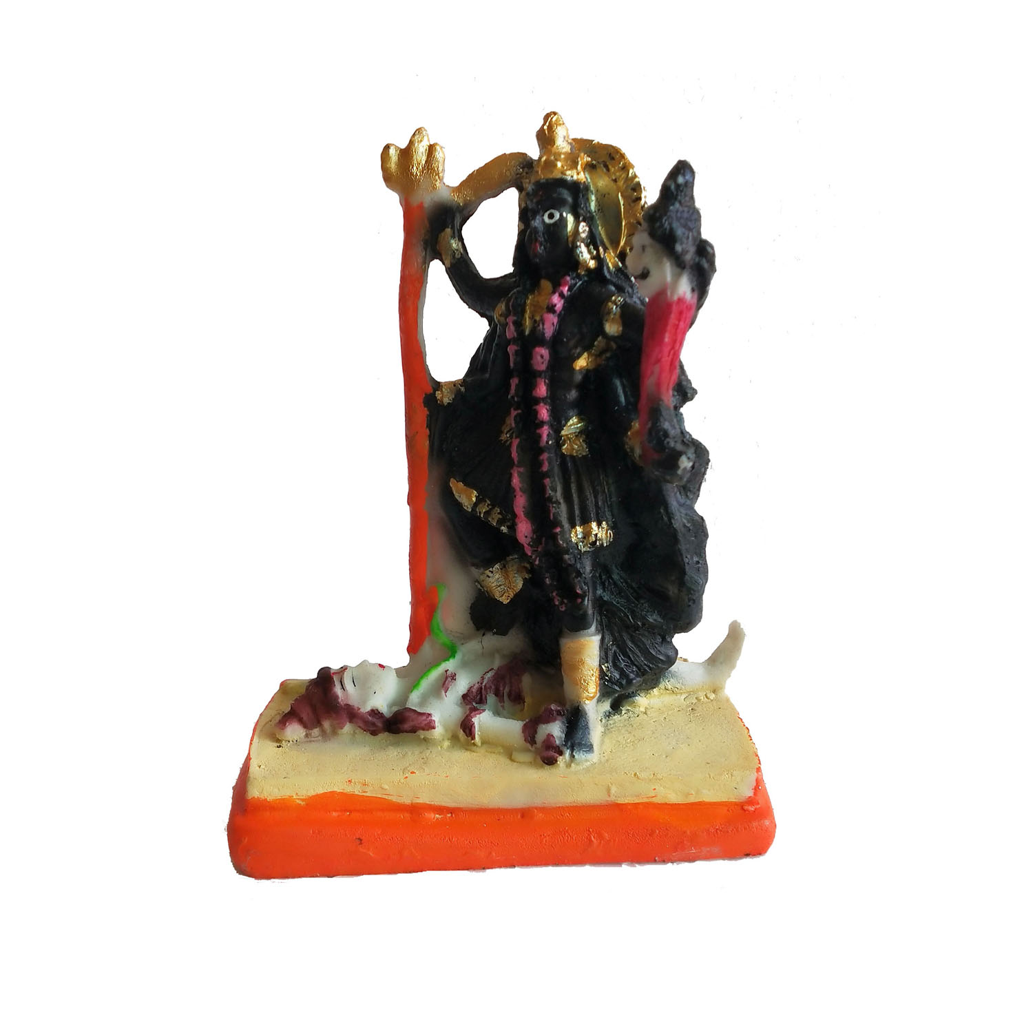 Buy Handmade Marble Dust Goddess Maa Kali Statue/Figurine for Puja ...