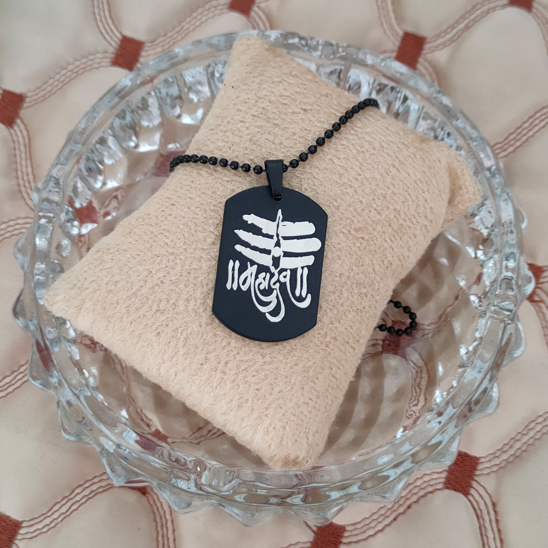 Buy M Men Style Lord Shiva Har Har Mahadev Locket With Chain Black and ...