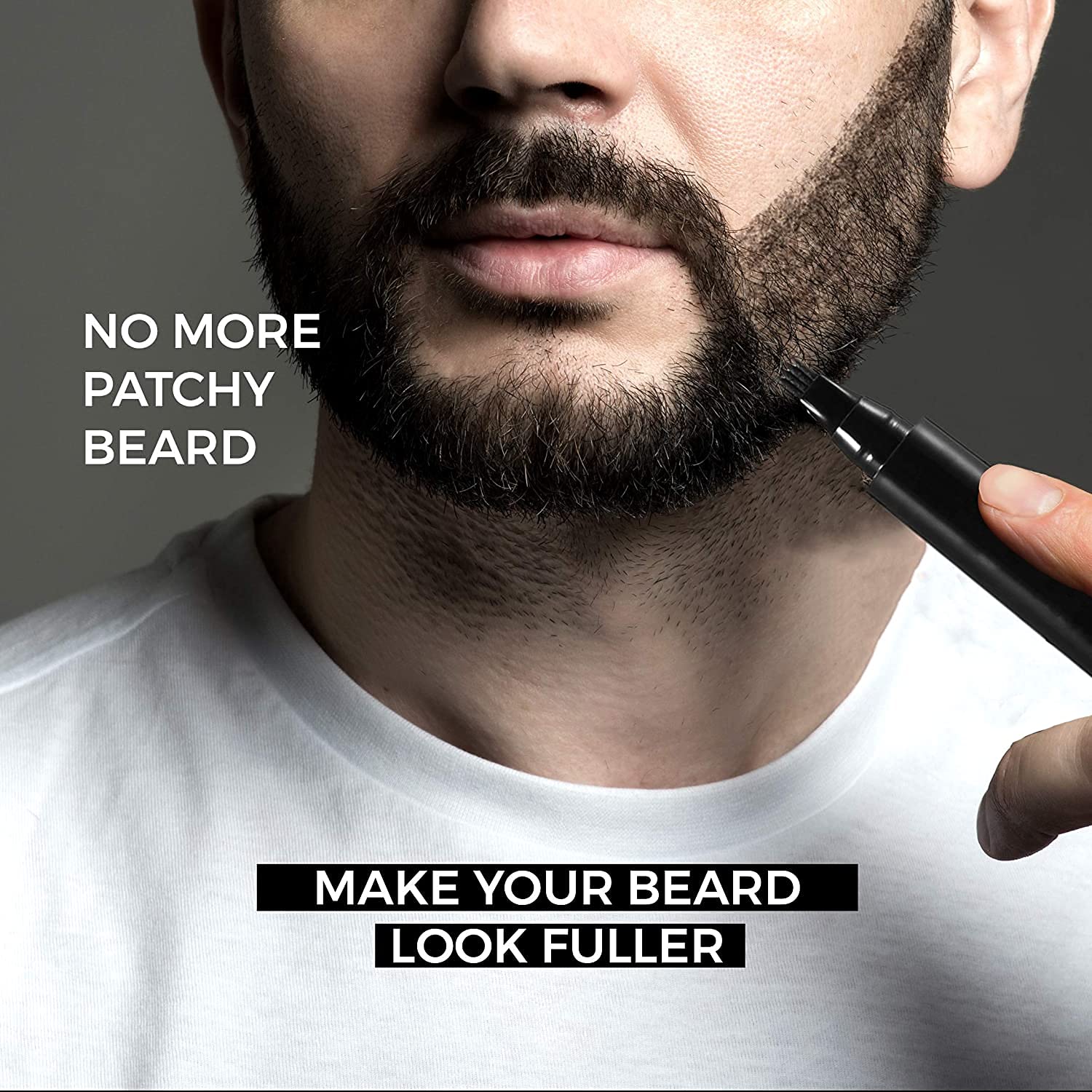 Buy Beard Filling Kit, Beard Filler Pen Beard Brush Male Mustache Shape ...