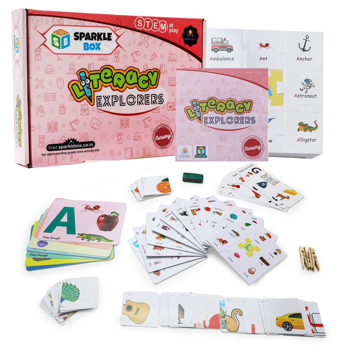 Buy Sparklebox Early ABCD Learning Preschool Kit For Kids (Nursery) II ...