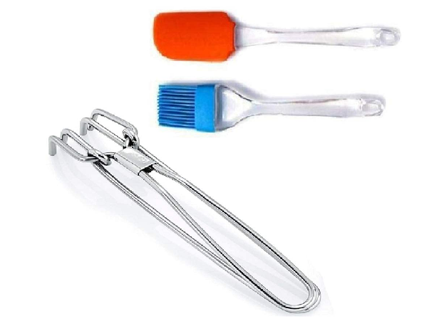 Buy Blooms Mall Stainless Steel Wire Pakad Gripper Tong with Silicone ...