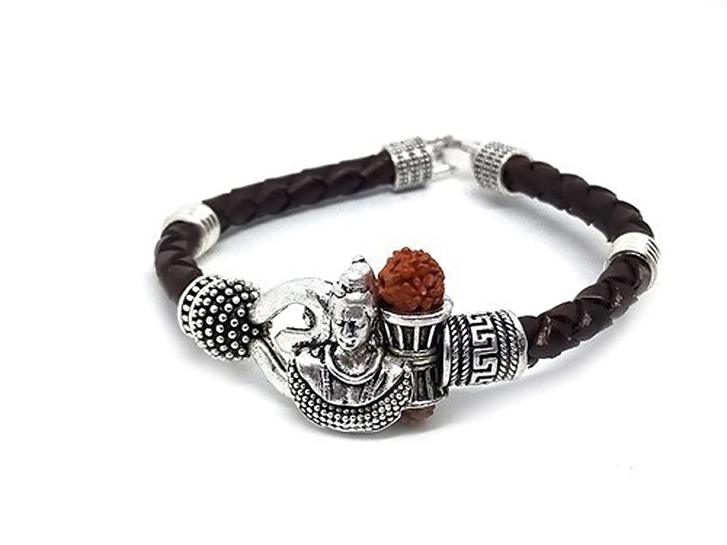 Buy Lord Shiva Mahadev Ji Trishul Shiv Shakti Oxidized Kada Bangle ...