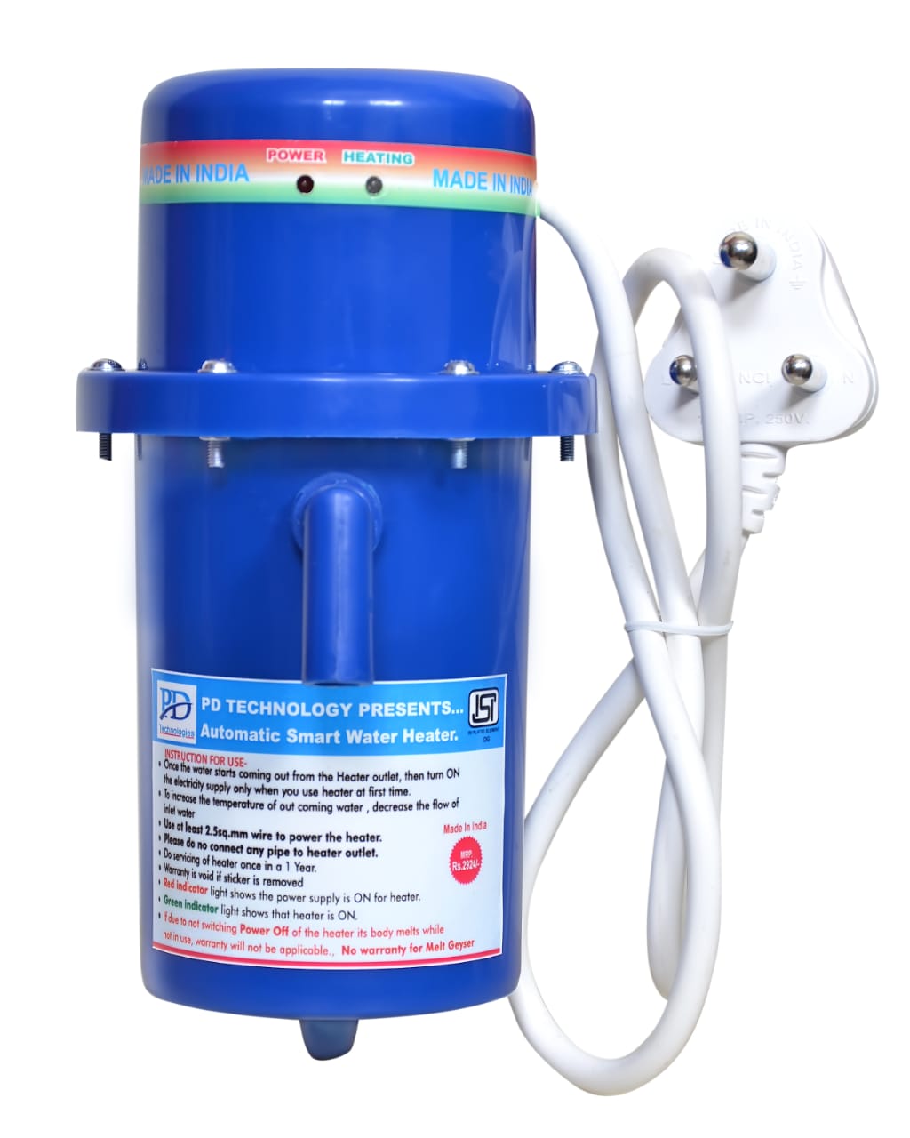 Buy 1 Liter Instant Automatic Smart Water Geyser Online @ ₹1350 from ShopClues