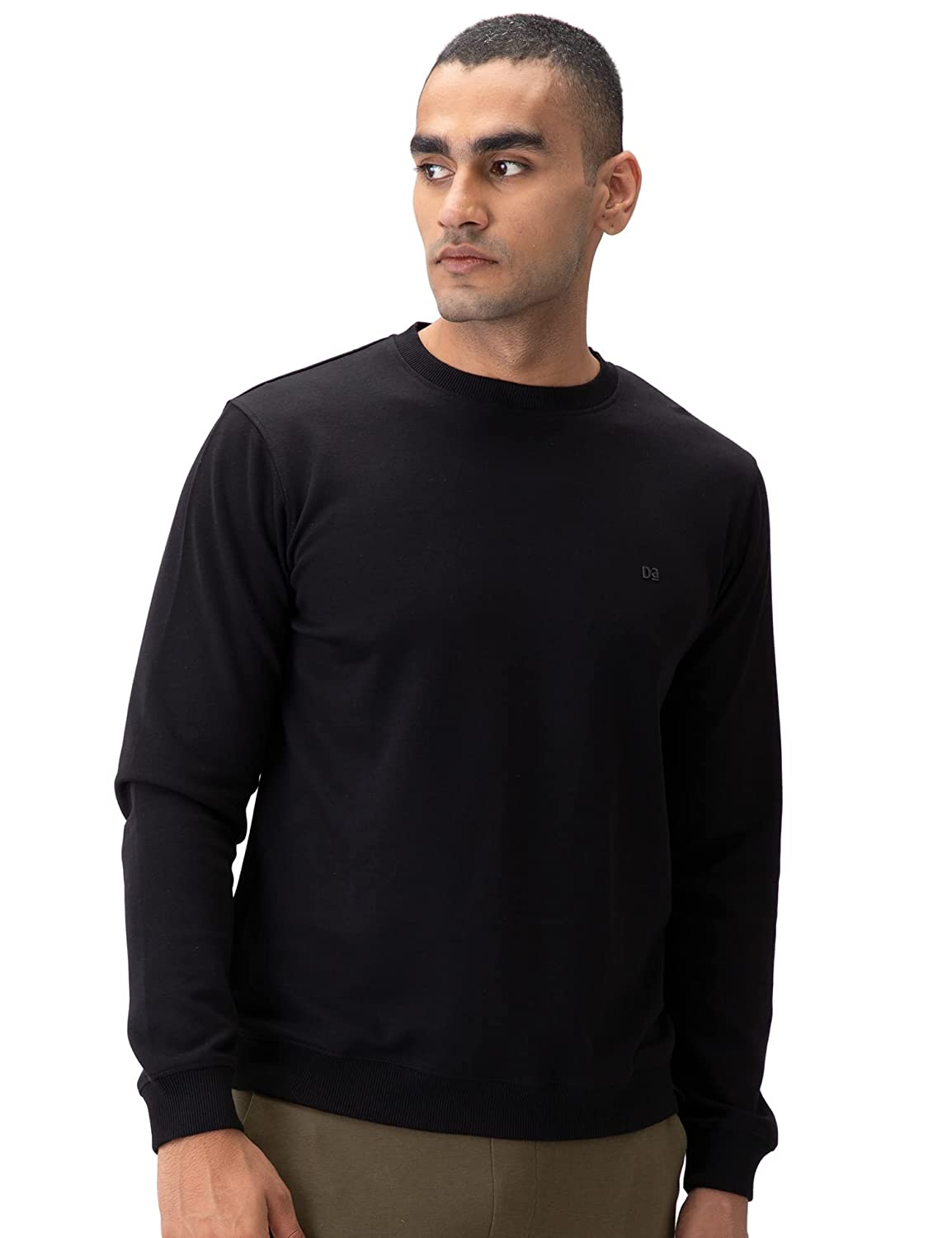 Buy Stay Royal Men's Regular Fit Solid Sweatshirt - Black Online @ ₹525 ...