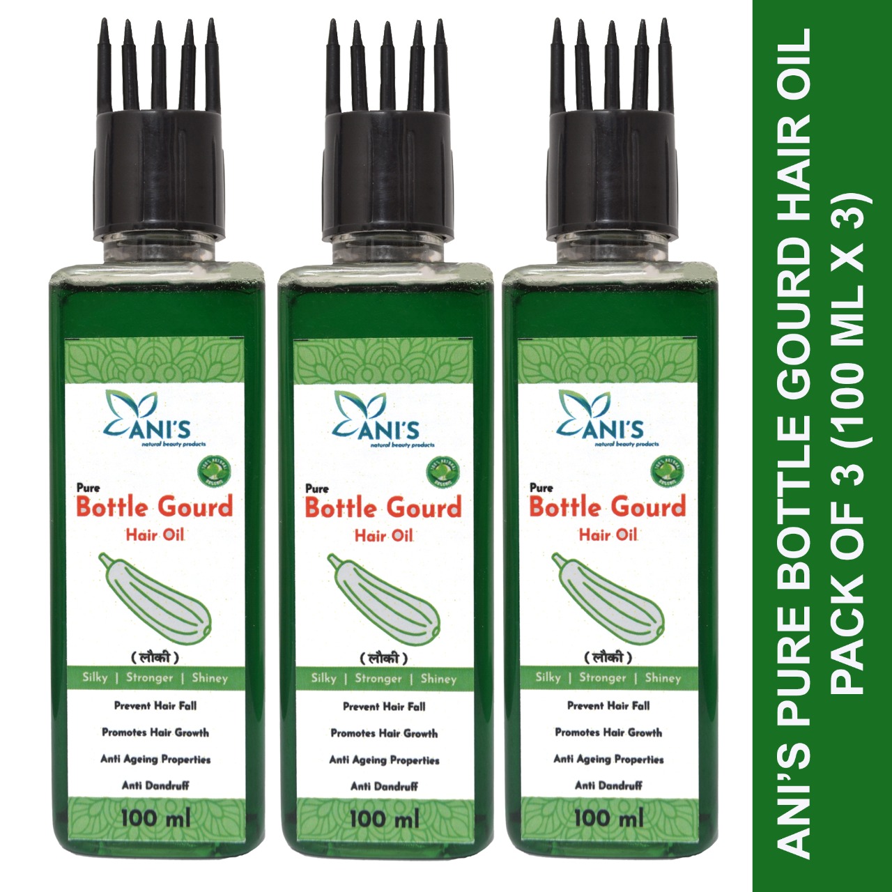 Buy Bottle Gourd Lauki Hair Oil Pack of 3 Online @ ₹400 from ShopClues