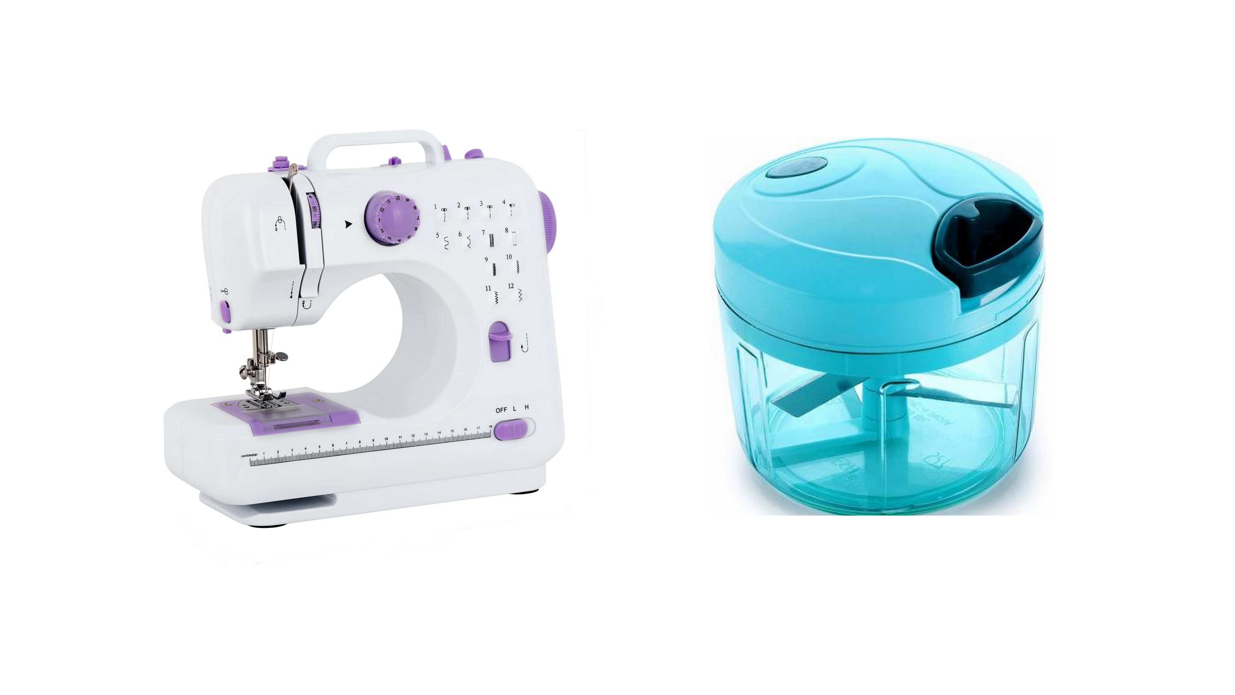 Buy ZuZu Electric Sewing Machine 12 Built-in Stitches with Multi-use ...