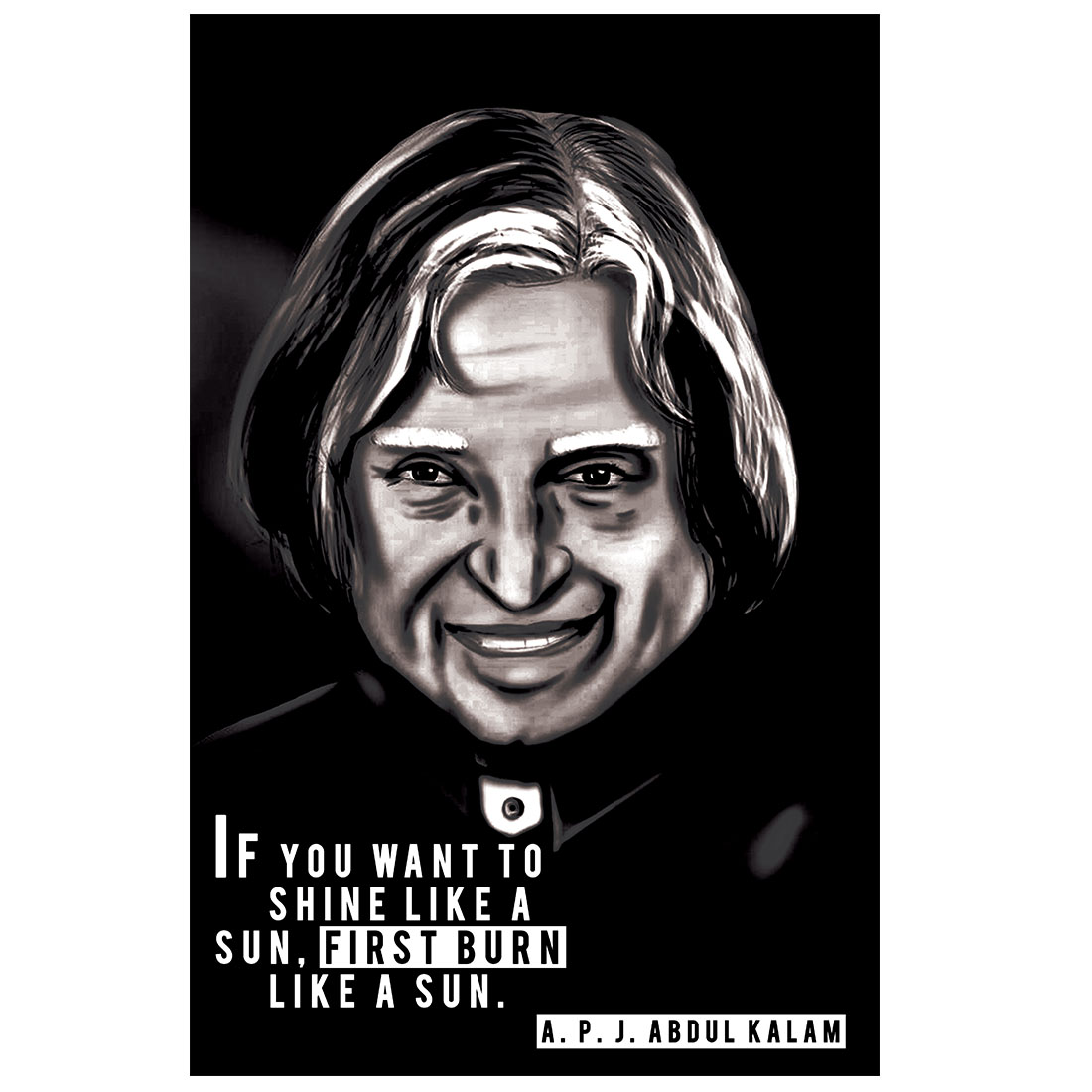 Buy Surmul A.P.J Abdul Kalam Motivational Though Poster for Room Wall ...