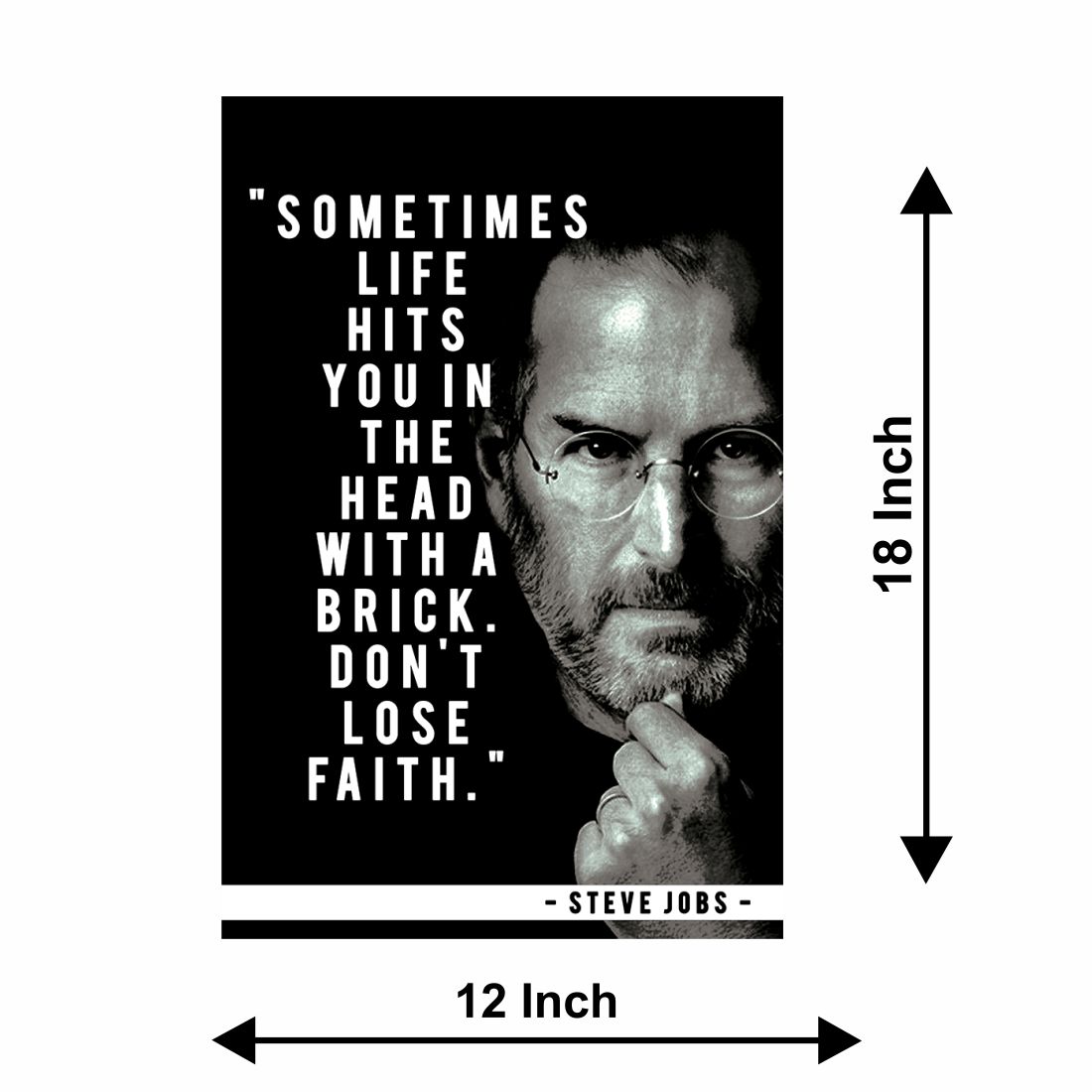 Buy Surmul Steve Jobs Poster for Room - Steve Jobs Quotes Poster for ...