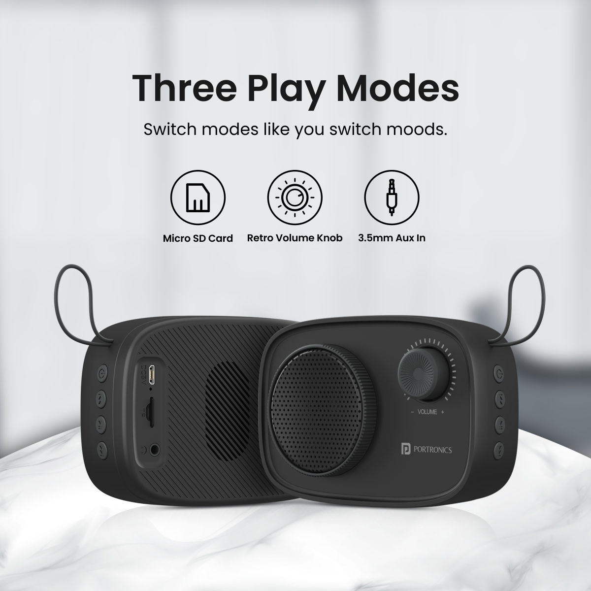 Buy Portronics POR-1518 Pixel 2 Portable Wireless 3W Bluetooth Speaker ...
