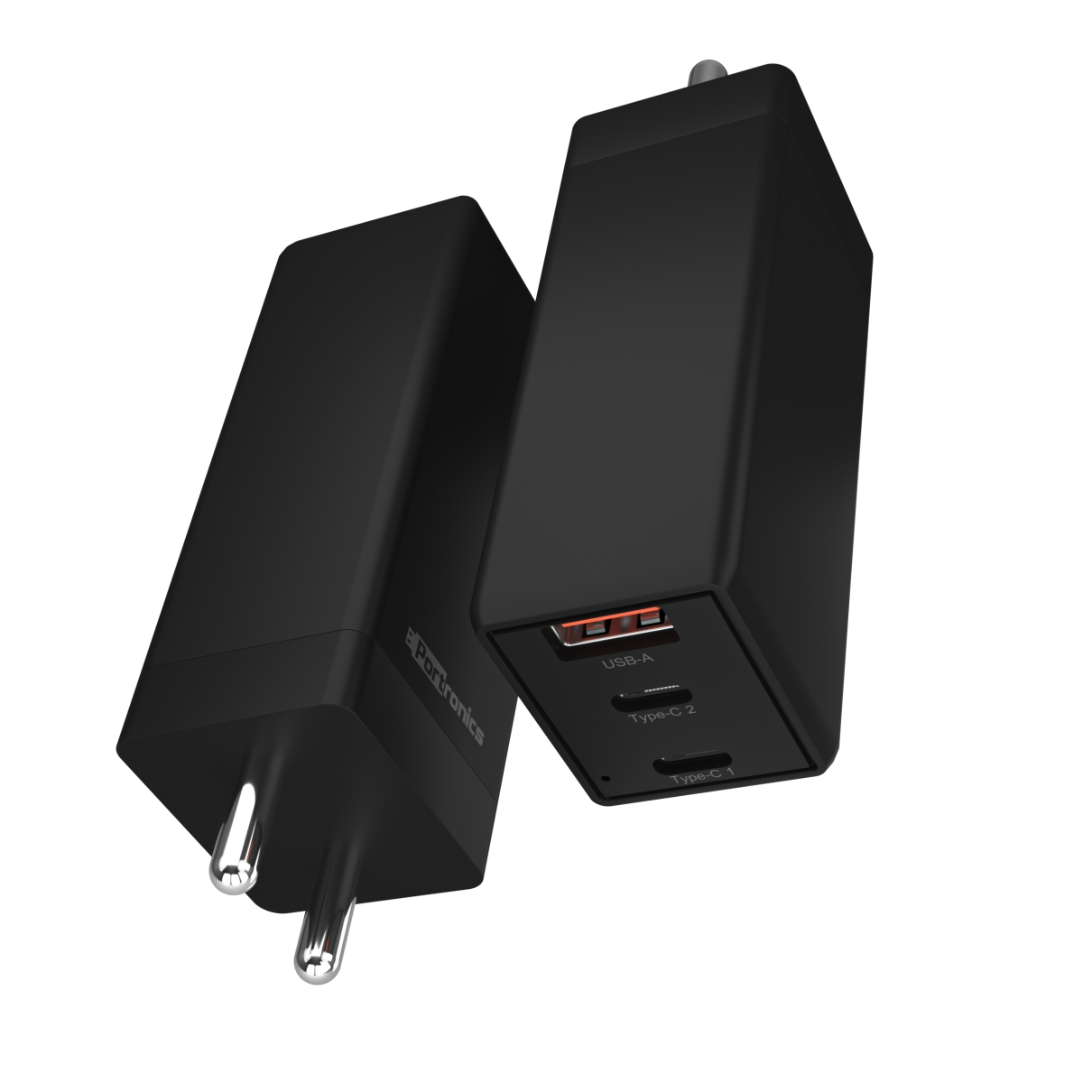Buy Portronics POR-1249 Adapto II 65W High Power Triple Port Adapter ...