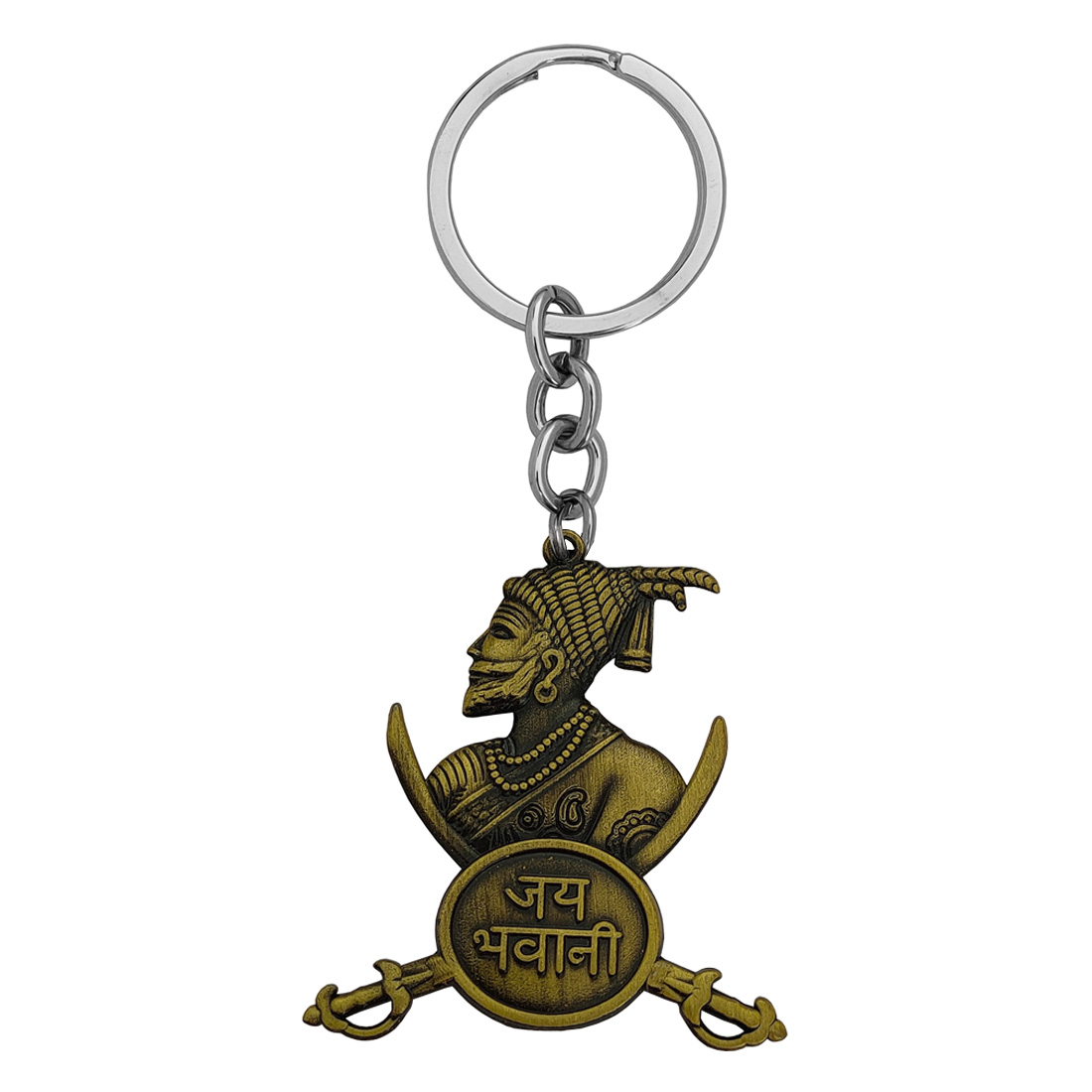 Buy M Men Style Double Sided Chatrapati Shivaji Maharaj Statue Jay ...