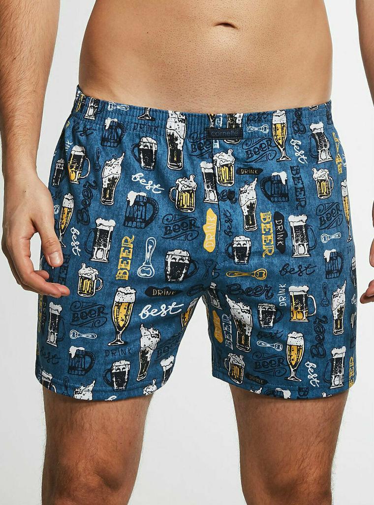 Buy PAUSE Cotton Blue Solid Regular Fit Printed Shorts Online @ ₹336 ...