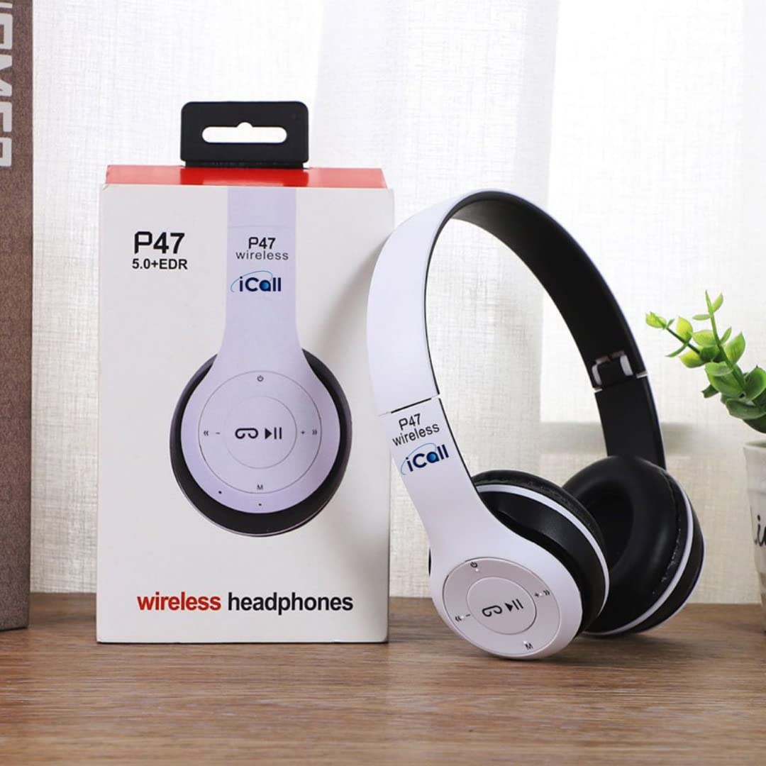 Buy P47 Wireless Bluetooth Portable Sports Headphones with Microphone ...
