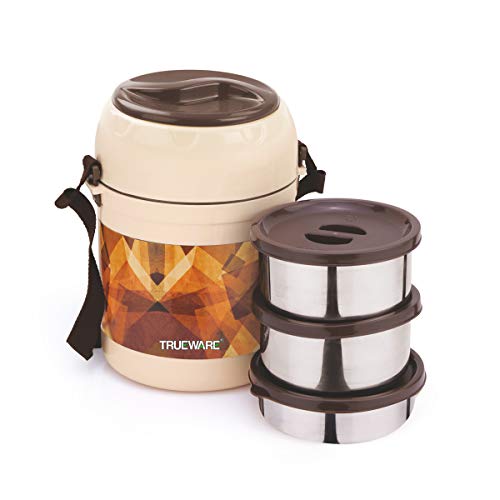 Buy Trueware Office Plus 2 Lunch Box 3 Stainless Steel Containers ...